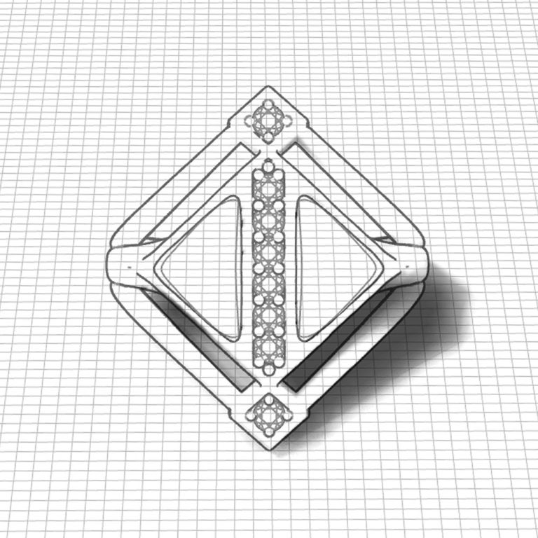 Geometric Boulder Opal Ring - Jewelry Designs