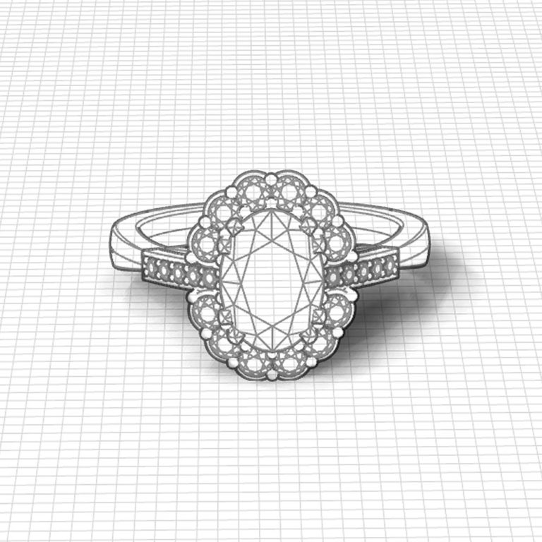 Oval Sapphire Diamond Ring - Jewelry Designs