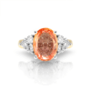 Padparadscha Sapphire Ring - Jewelry Designs