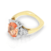 Padparadscha Sapphire Ring - Jewelry Designs