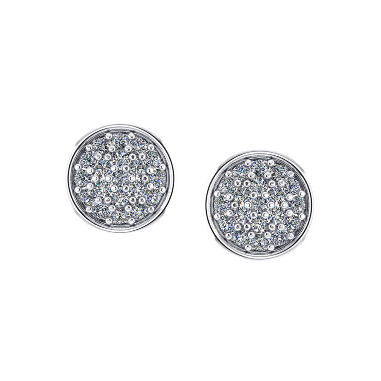 Pave Hoop Earrings - Jewelry Designs