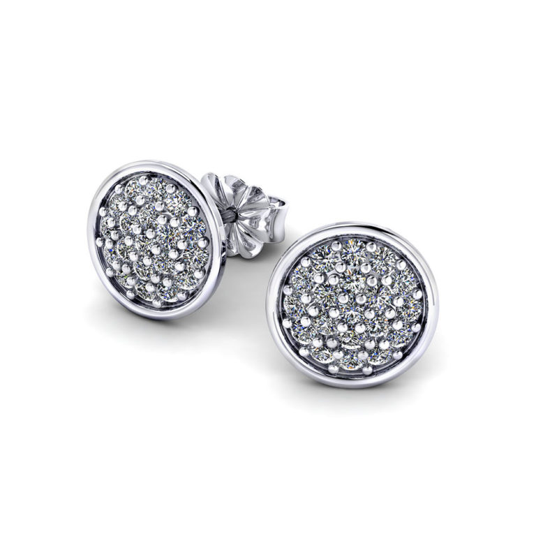 Pave Hoop Earrings - Jewelry Designs