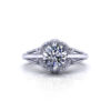 Fluted Diamond Engagement Ring - Jewelry Designs