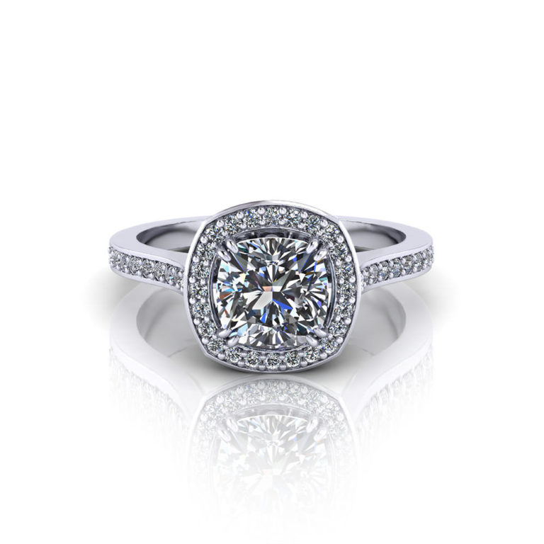 Cushion Diamond Engagement - Jewelry Designs