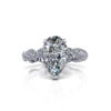 Infinity Pear Shape Engagement Ring - Jewelry Designs