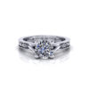 Embossed Diamond Engagement Ring - Jewelry Designs