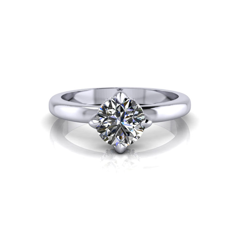 Artistic Diamond Solitaire Ring - Jewelry Designs