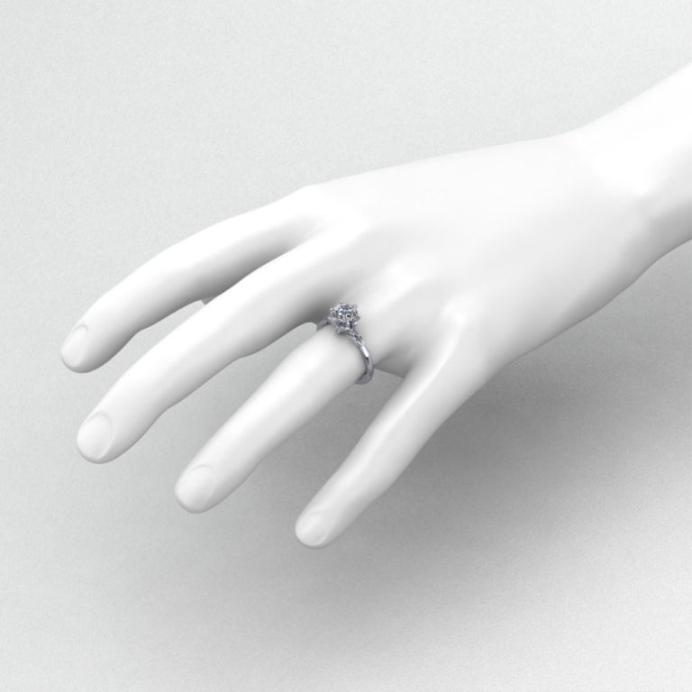 Delicate Bow Engagement Ring - Jewelry Designs