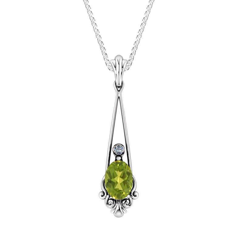 Vintage Peridot Necklace - Jewelry Designs