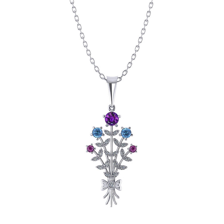 Birthstone Darlings Mothers Necklace - Jewelry Designs
