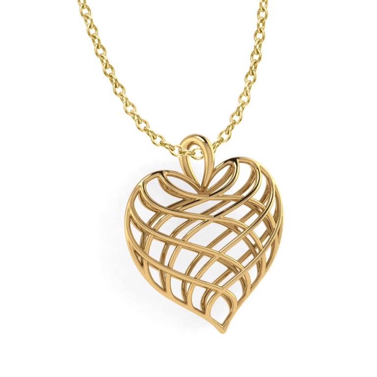 Lattice Heart Necklace - Jewelry Designs