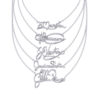 Gold Signature Necklace - Jewelry Designs