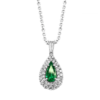 Tear Drop Emerald Necklace - Jewelry Designs