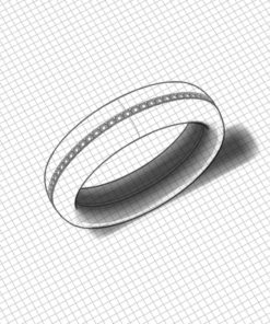 Men's Diamond Pinstripe Band | Jewelry Designs