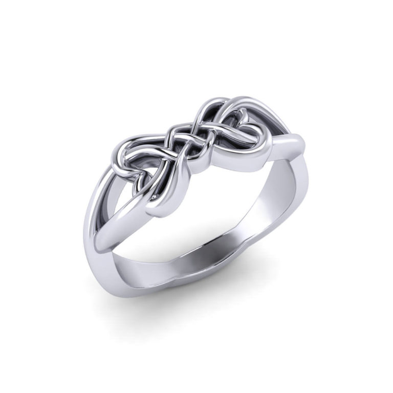Interlocking Heart Promise Ring - Jewelry Designs