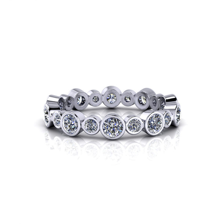 Diamond Bezel Eternity Ring - Jewelry Designs