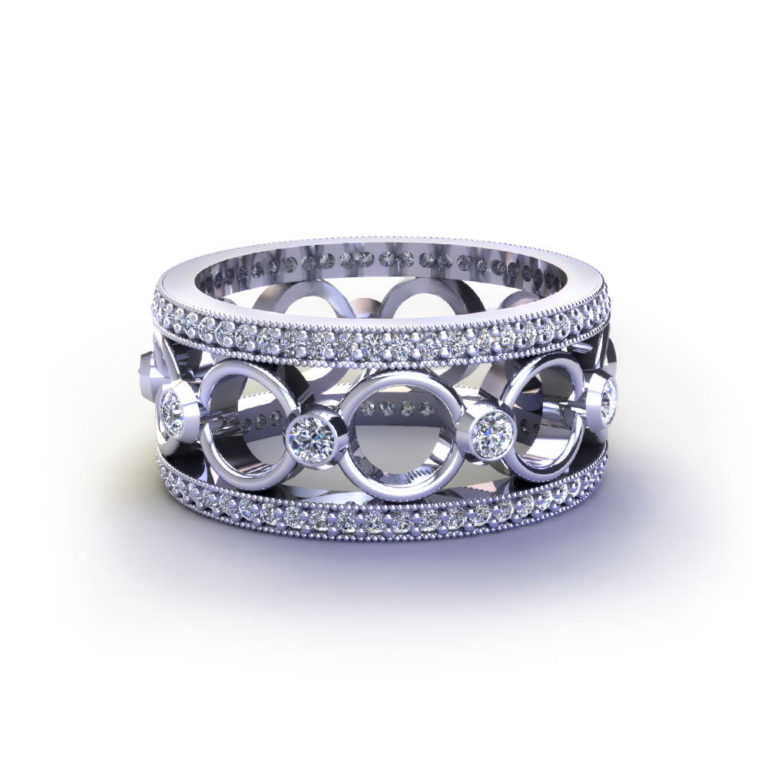 Diamond Circle Wedding Ring - Jewelry Designs