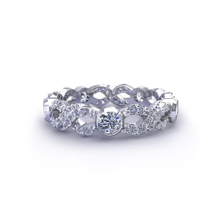 Infinity Eternity Wedding Ring - Jewelry Designs