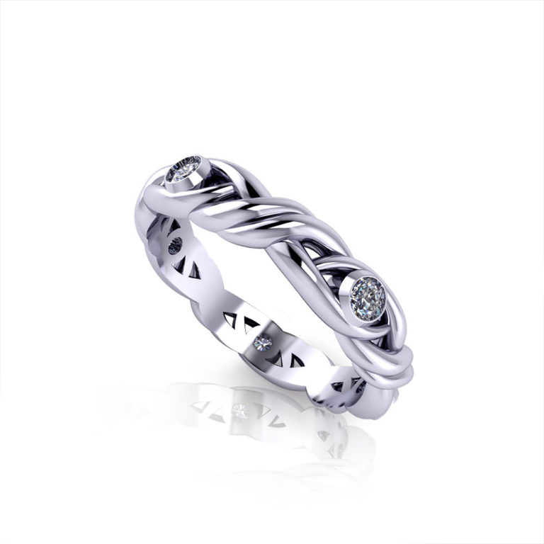 Braided Wedding Ring - Jewelry Designs