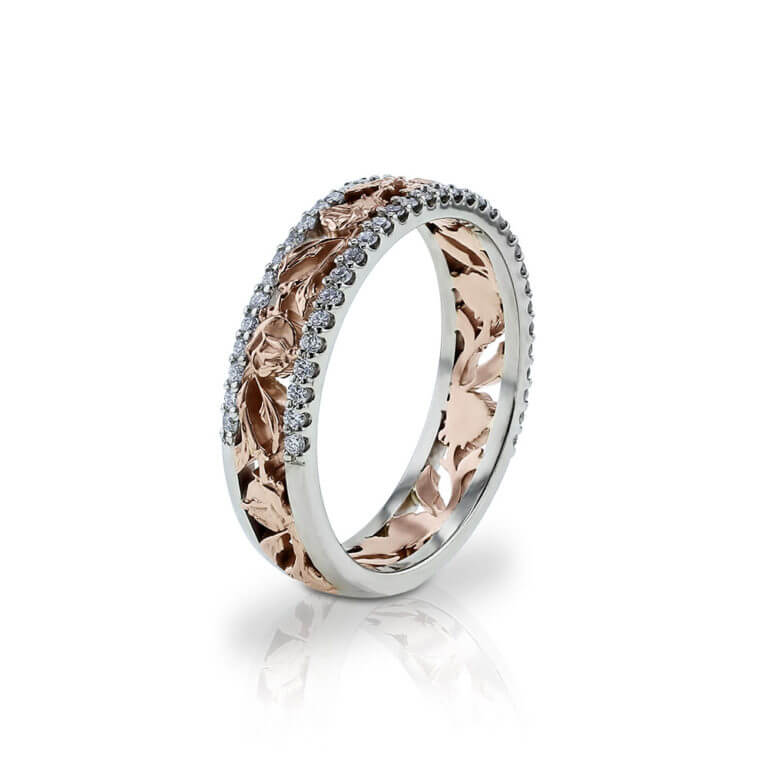 Rose Diamond Engagement Ring - Jewelry Designs
