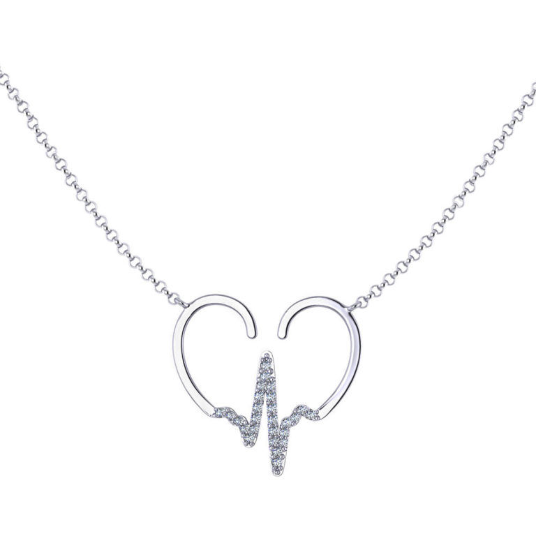 Diamond Pulse Necklace - Jewelry Designs