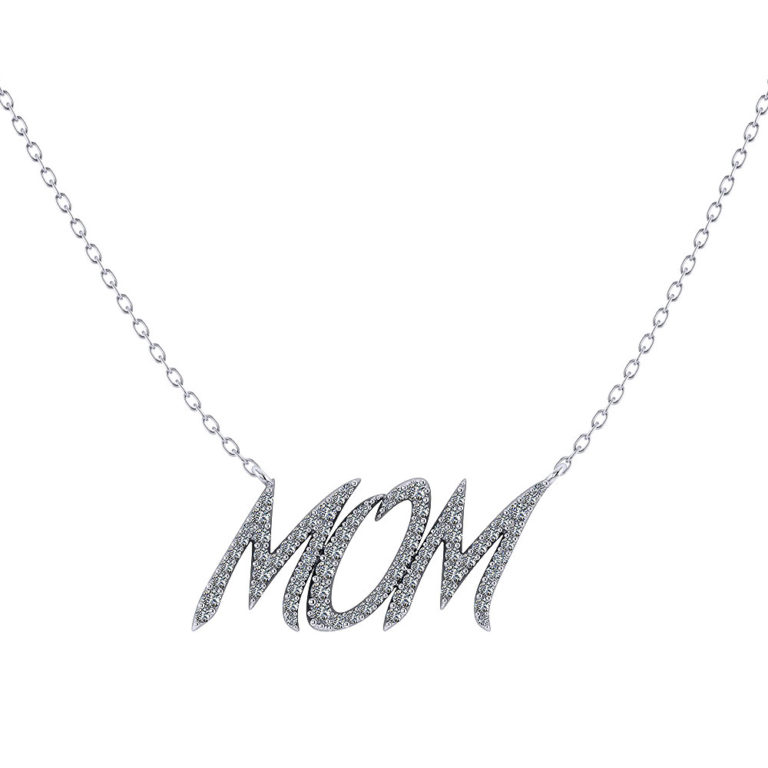 Diamond Mom Necklace - Jewelry Designs