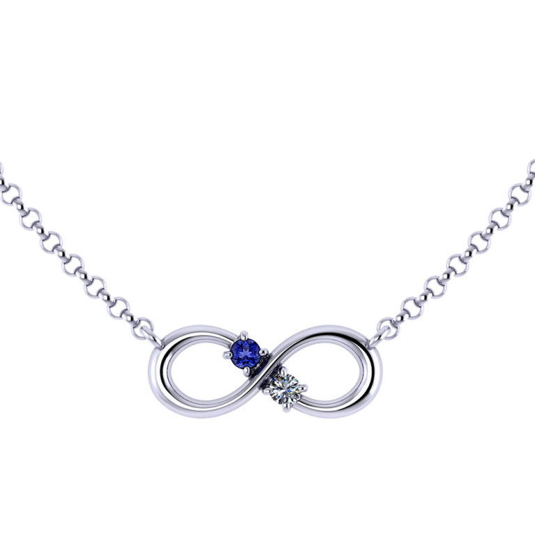 Diamond Infinity Necklace - Jewelry Designs