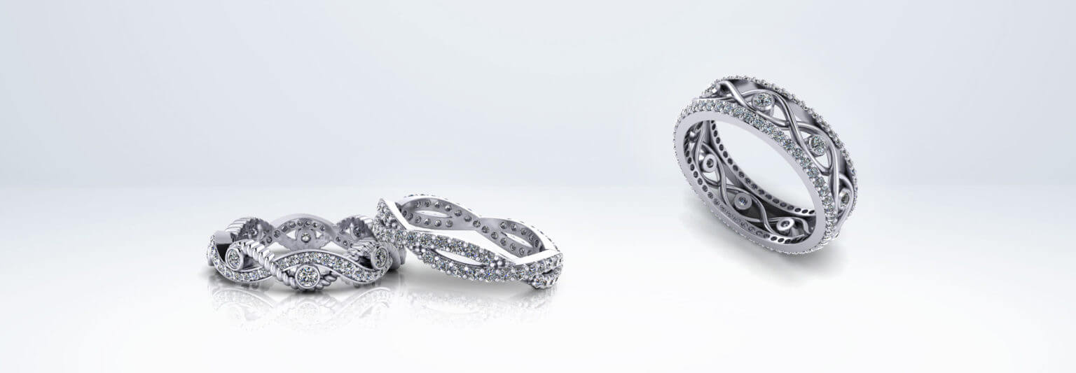 Infinity Wedding Rings - Jewelry Designs - Product