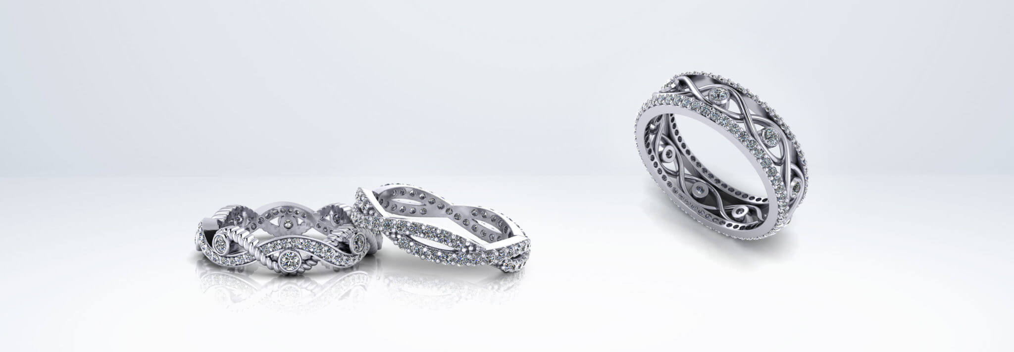 Infinity Wedding Rings - Jewelry Designs - Product