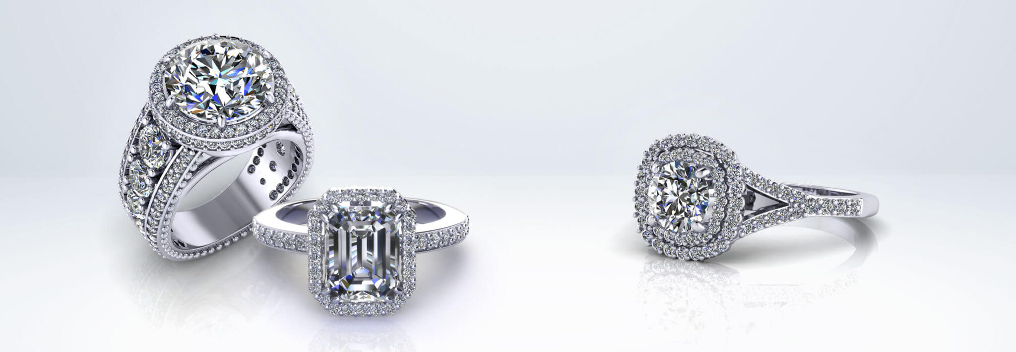 Halo Engagement Rings - Jewelry Designs - Product