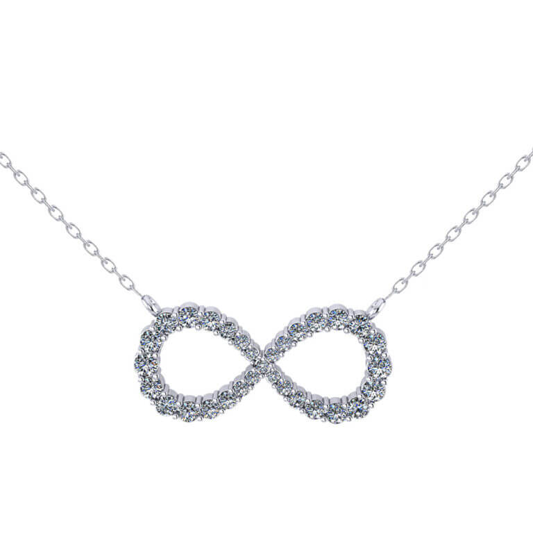 Diamond Infinity Necklace - Jewelry Designs